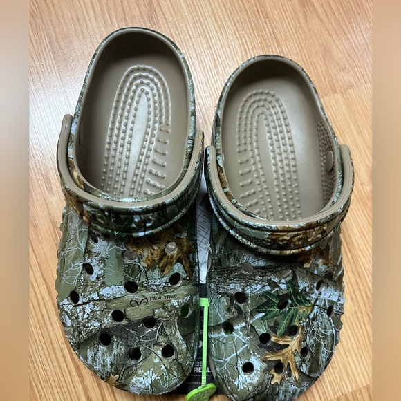 CROCS | Shoes | Crocs Green And Brown Camouflage Mules With Ventilation ...